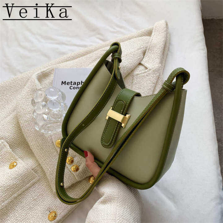 VEIKA กระเป๋าสะพายผู้หญิง คุณภาพสูง Texture niche กระเป๋าผู้หญิง 2023 ...