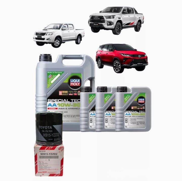 น้ำมันเครื่อง Liqui Moly แถมกรองน้ำมันเครื่อง แท้ TOYOTA D2 VIGO REVO ...