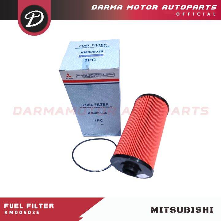 FUEL FILTER FUSO FN62F ORI ASLI KM005035 MITSUBISHI FIGHTER | Lazada ...