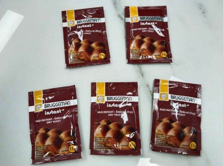 Ragi Instant Bruggeman sachet 11 gr Dry Yeast Ragi Kering Instan ...