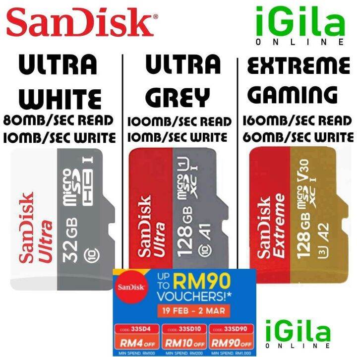 Sandisk Extreme Pro Micro SanDisk Ultra & Extreme Pro MicroSD Cards ...