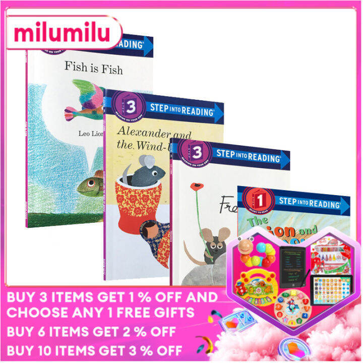 milu Original English step into reading Leo Lionni Fish is Fish ...