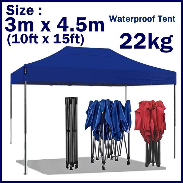 600D 3m x 4.5m Night Market Canopy Camping Tent Frame 10 x 15 Kanopi ...