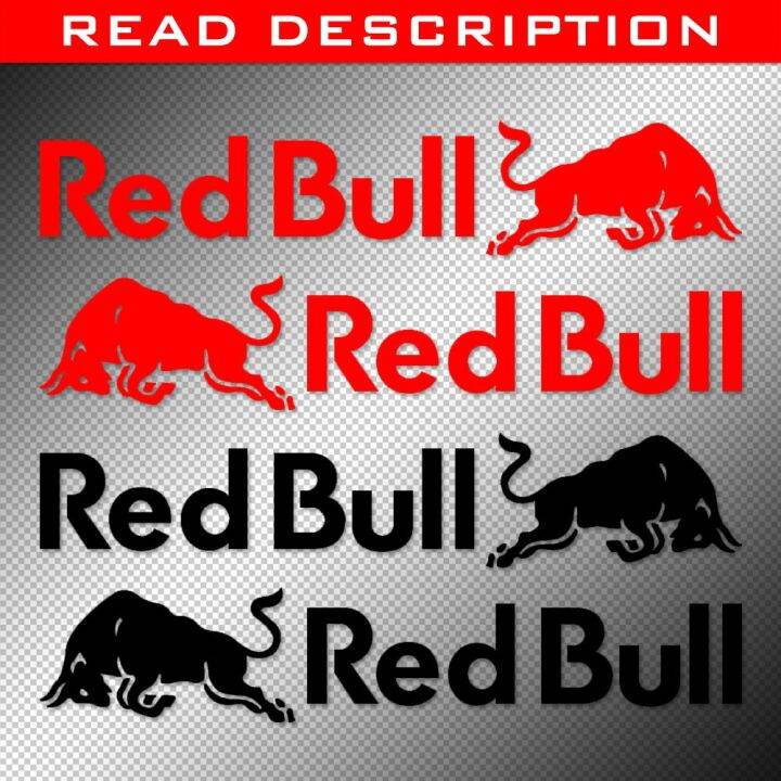 (2X) Red Bull Redbull Stickers | Weather Proof Die-cut decals | Decals ...