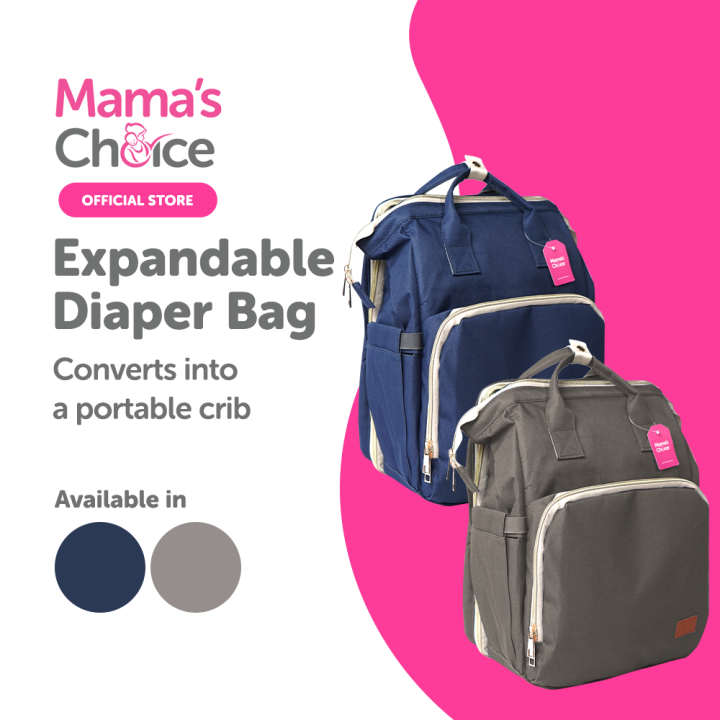 Mama’s Choice Expandable Diaper Bag | with 7 Compartments | Lazada PH