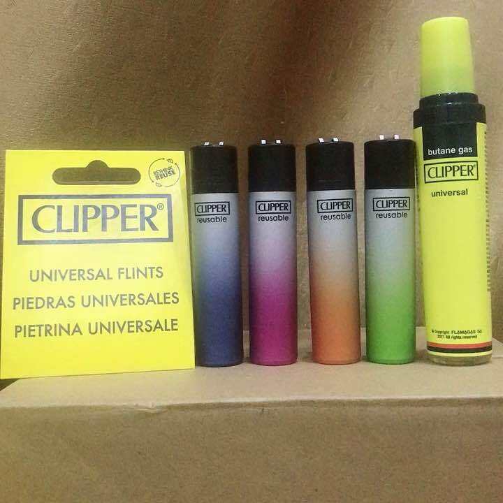 Bật lửa Clipper Reusable CP11 màu nhũ sần hình trụ tinh tế siêu bền ...