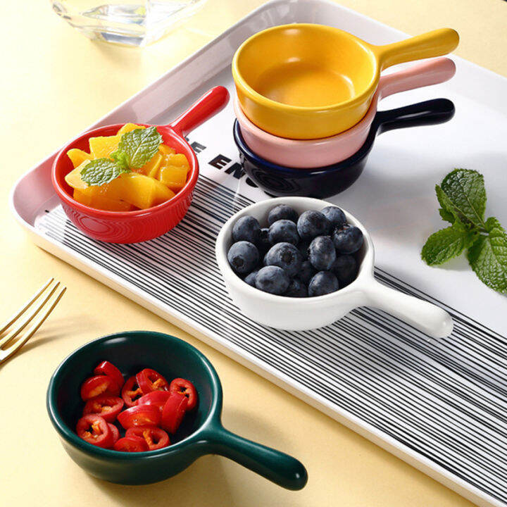 🔥Ready Stock🔥1pcs Ceramic Mini sauce plate Dipping Sauce Dish Seasoning ...