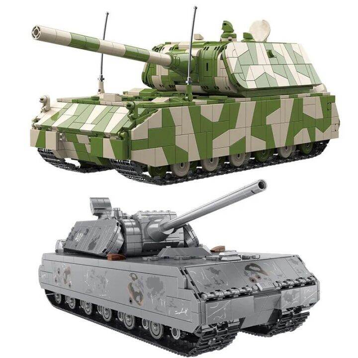 Military Super Tanks Mouse Heavy Panzer VIII Maus TOG II T28 Building ...