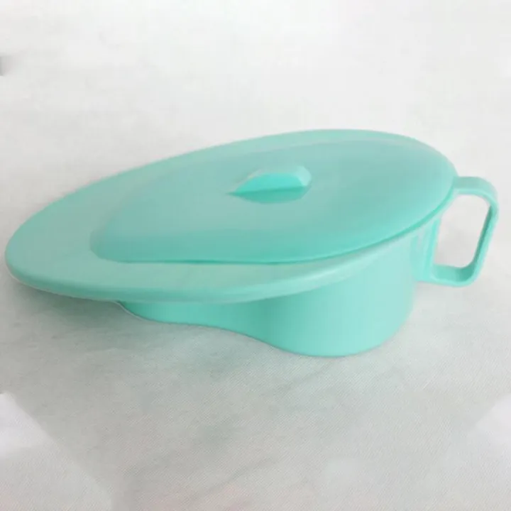 CCClever Bedpan Potty with Lid Seat Urinals Heavy Duty Smooth Bed pan ...
