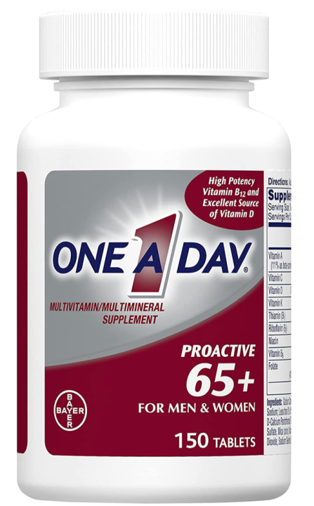 One A Day Proactive 65 plus, Mens & Womens Multivitamin, Supplement ...