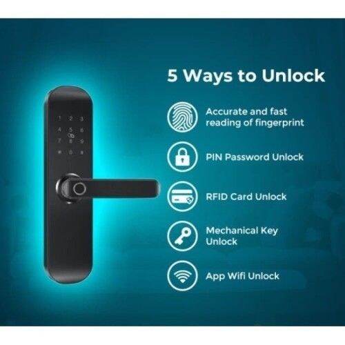 Bardi Smart Home Door Lock Handle RFID-Fingerprint Waterproof IP54 | Lazada Indonesia