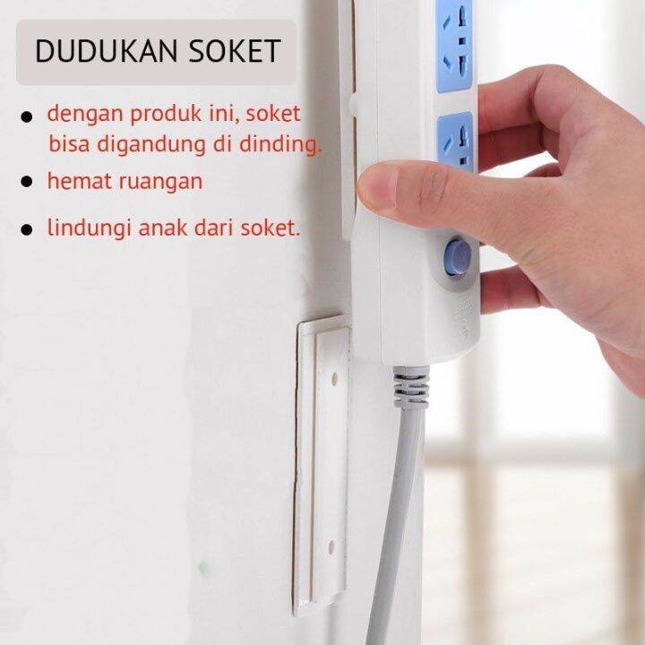 KAIT STOP KONTAK TEMPEL DINDING DUDUKAN SOCKET SERBAGUNA | Lazada Indonesia