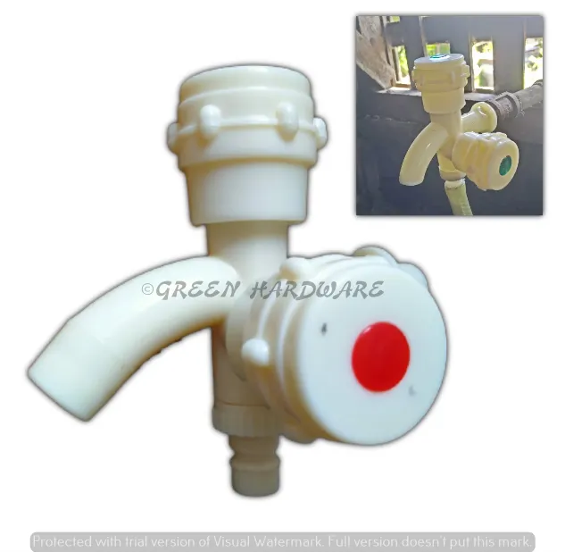 1PCS PVC Two Way Faucet Washing Machine Faucet Plastic | Lazada PH