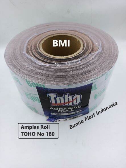 Amplas Roll Toho No 180 | Amplas Meteran Grit 180 | Amplas Besi | Lazada Indonesia