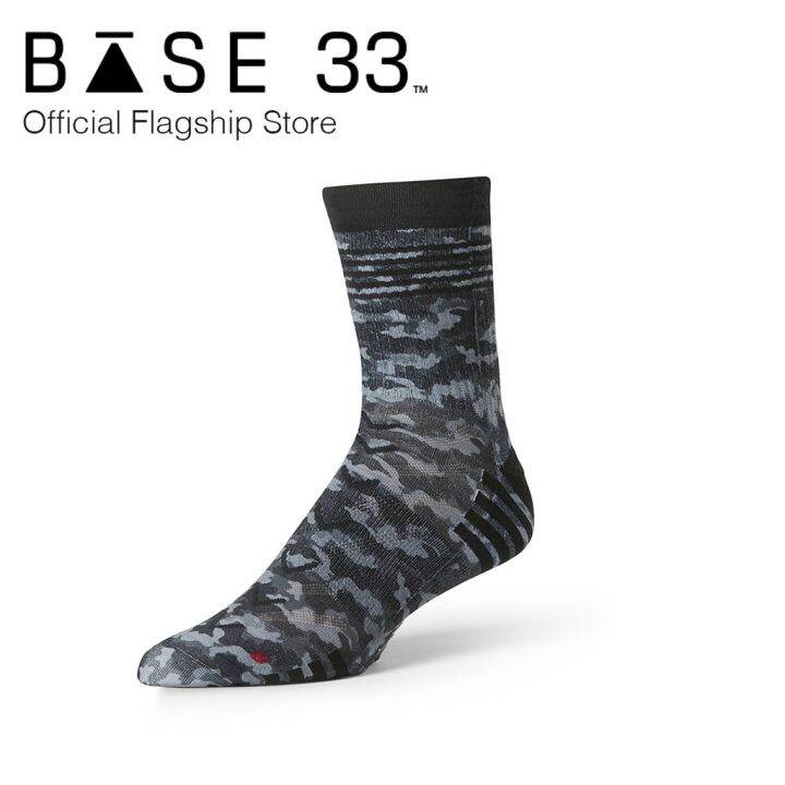 Base33 เบส33 ถุงเท้ากีฬา ระดับครึ่งแข้ง รุ่น Crew | Lazada.co.th