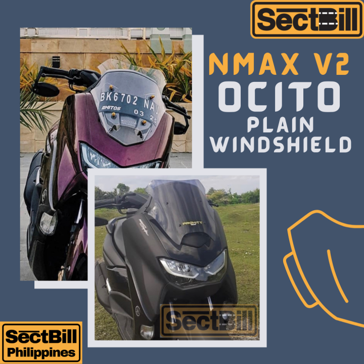 Sectbill NMAX V2 Windshield Ocito 2020 NMAX V2.1 Windshield Ocito NMAX ...