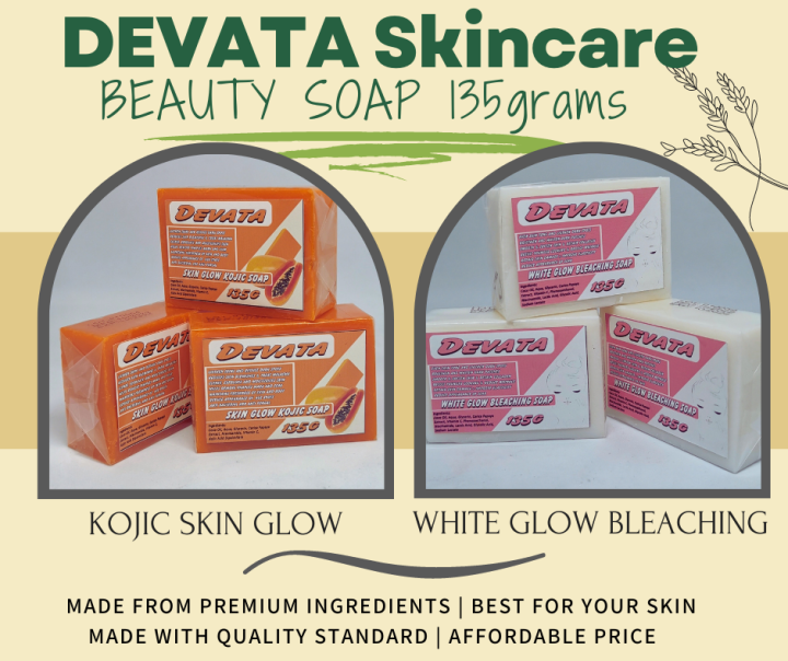 DEVATA Beauty Soap Bar (Kojic Skin Glow Soap & Bleaching White Glow ...