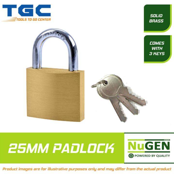 NuGEN 25mm Solid Brass Padlock 25 mm | Lazada PH