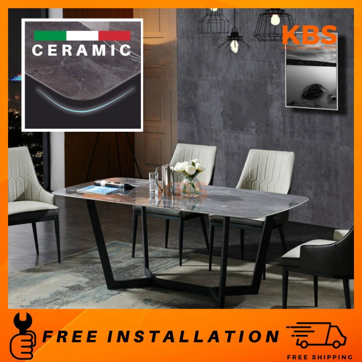 (FREE Installation+Shipping) KBS Rosch Ceramic Dining Table / Fire ...