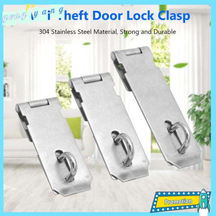 GONGYANG 90 Degree Burglar-proof Stainless Steel Household Padlock Hasp ...