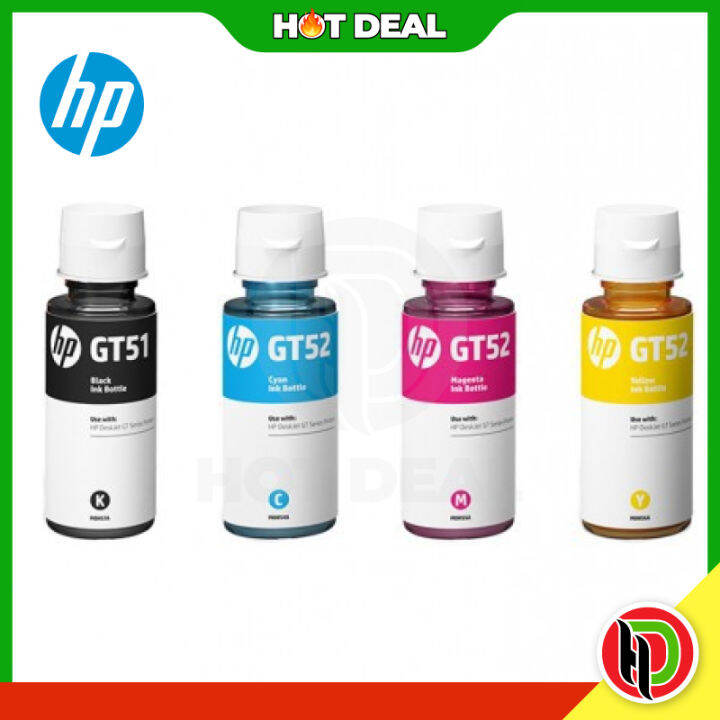 Hotdeal HP 4 Color Set Original Ink Bottle GT51 / GT53 GT52 For DeskJet ...