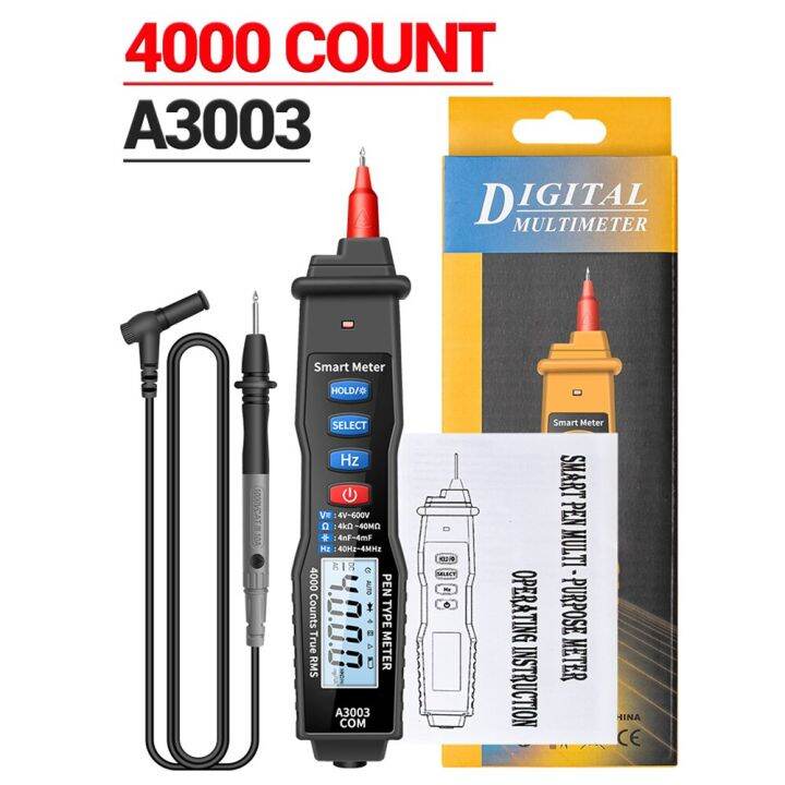 A3003 Digital Multimeter Pen Type Meter 4000 Counts With Non Contact AC ...
