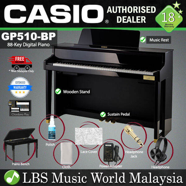 Casio GP-510BP 88 Keys Digital Piano Celviano Hybrid Grand Piano ...