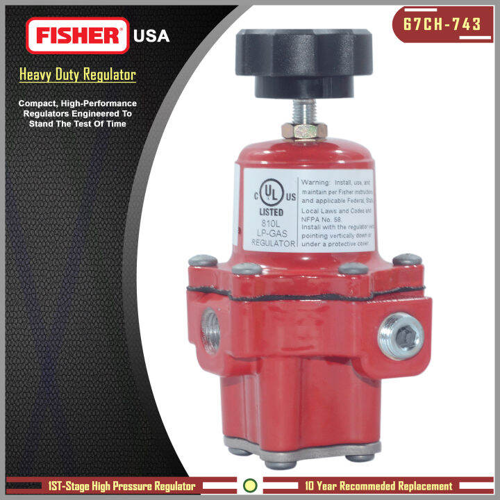 HIGH PRESSURE LPG REGULATOR FISHER USA (67ch-743) | Lazada PH