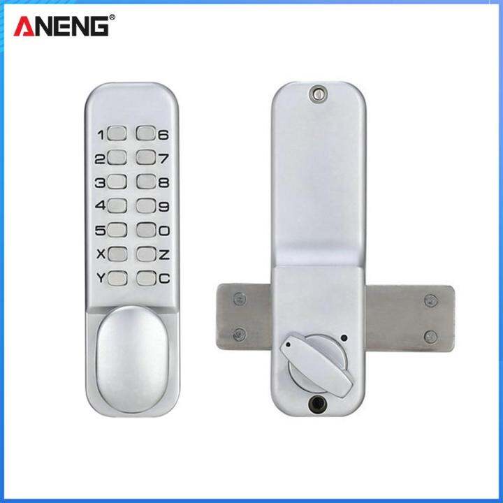 Mechanical Digital Door Lock Push Button Keyless Code Combination Lock ...