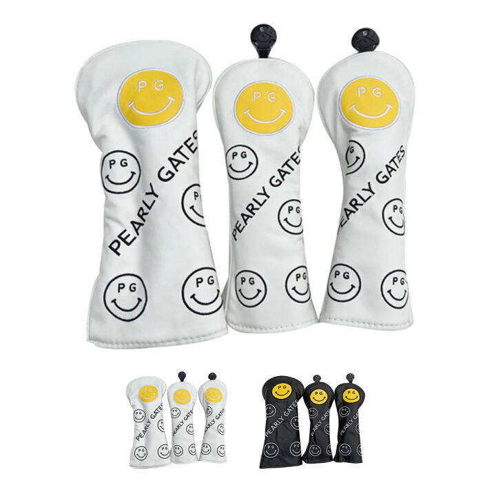 GOLF WOOD HEAD COVER PEARLY GATES [จำหน่ายแยกชิ้น] สินค้ามีสีดำและสีขาว ...