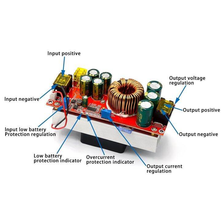 1800W 40A DC-DC DC Constant Voltage Constant Current Boost Converter ...