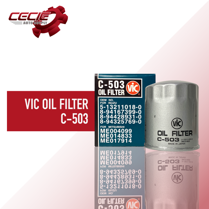 Vic Oil Filter C-503 for Isuzu Hilander | Lazada PH