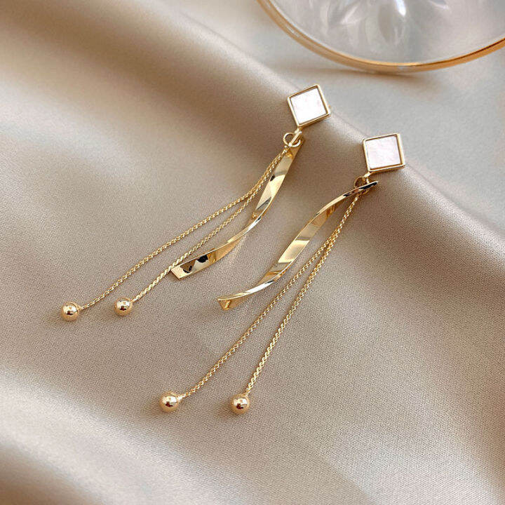 [Espesyal na presyo] [Tide long style] [Tassel hikaw] Mga istilo ng ...