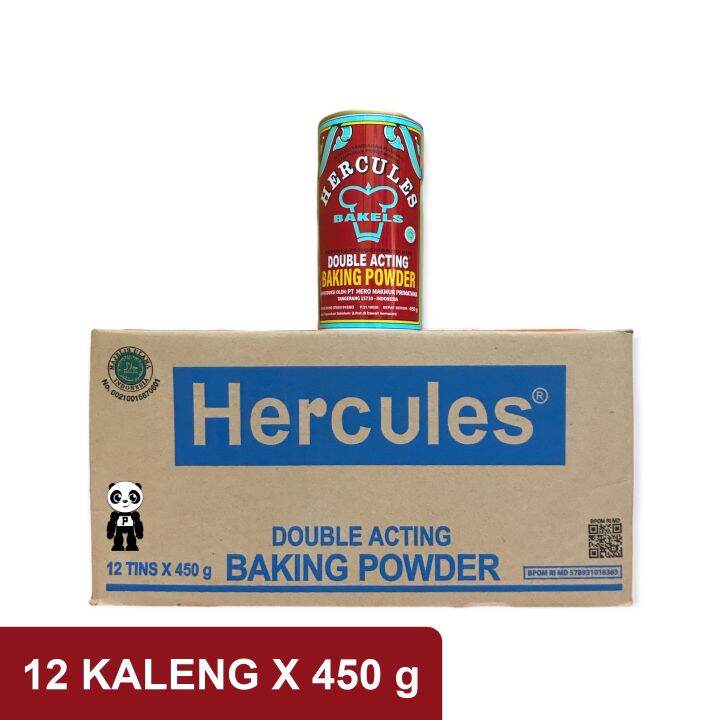 Hercules Baking Powder Double Acting 1 Karton isi 12 Kaleng X 450g ...