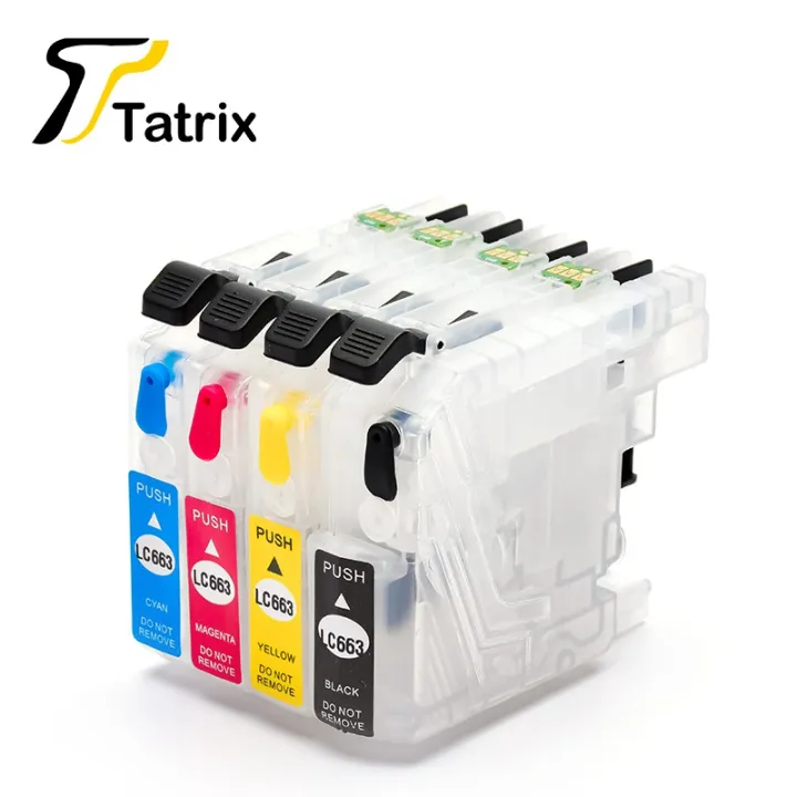 Brtoher LC663 Refillable Ink Cartridge For Brother MFC-J2320 MFC-J2720 ...