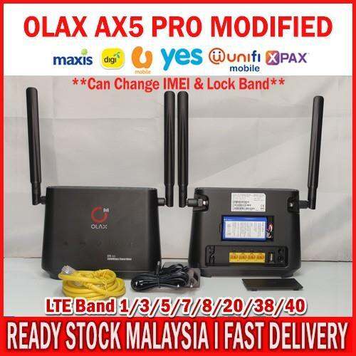 routerxIyGINAR OLAX AX5 PRO V1 V2 WITH BATTERY MODIFIED 4G LTE MODEM ROUTER UNLIMITED WIFI ...