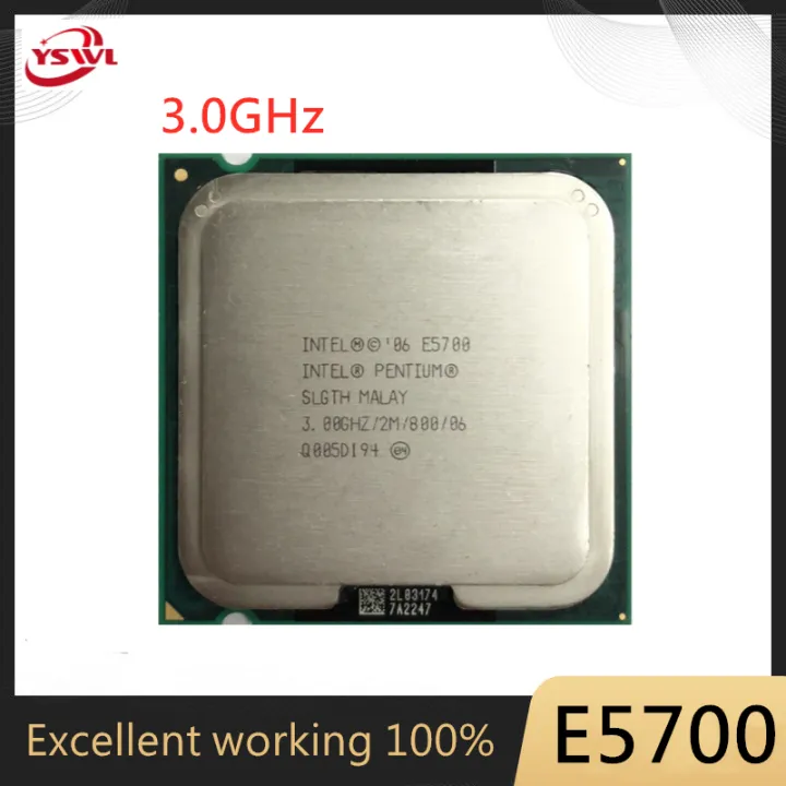 Intel Pentium E5700 3.0 GHz Origina เดสก์ท็อป LGA 775 Dual-Core (ทดสอบ100%) สำหรับ G31 G41อื่นๆ ...