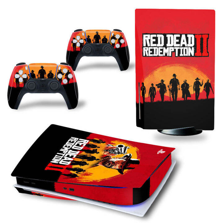5pcs/set Red Dead RedemptionS Cartoon Stickers Ps5 Disc Drive Version ...