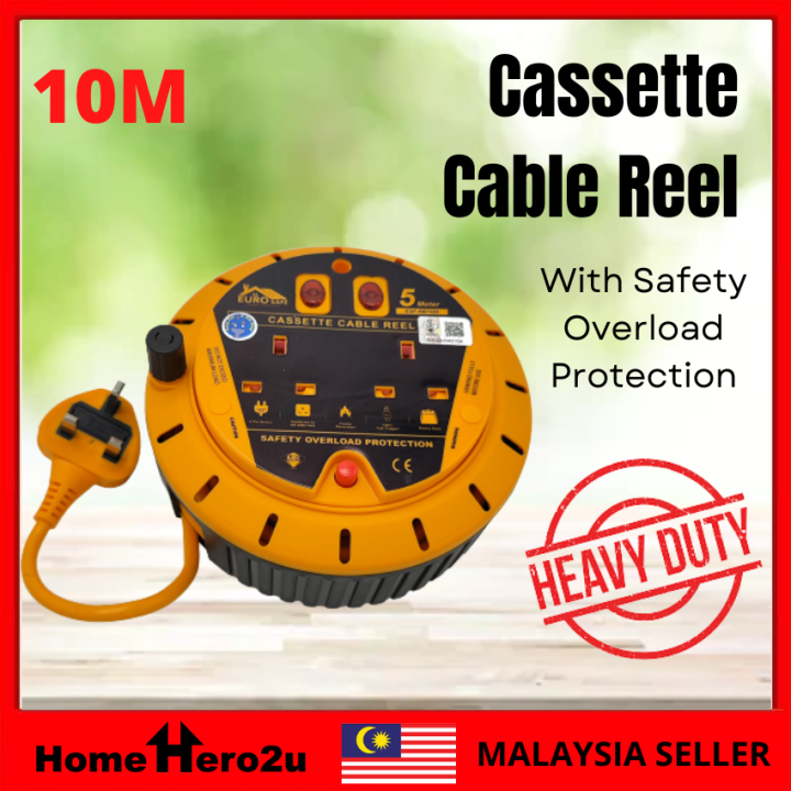 Eurosafe Cassette / Round Extension Cable Roller Box Reel (ESF-RB7505 ...