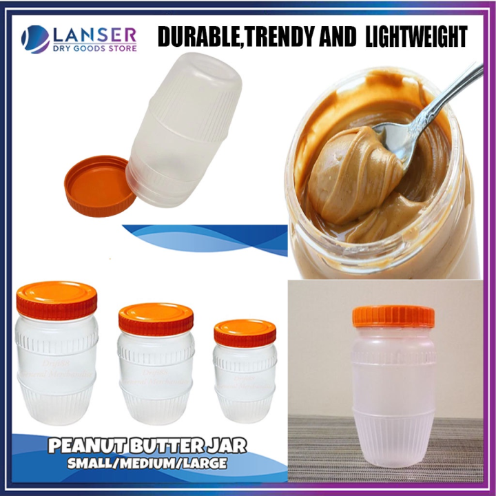 rendbox Peanut Butter Plastic Jar container (small.medium,large) | Lazada PH