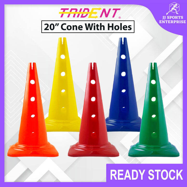Trident Training Cone With Holes 20” Agility Speed Markers Cone Kon ...