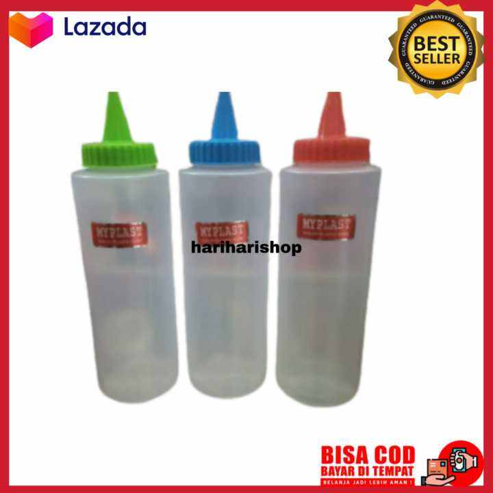 Botol Saos / Botol Kecap / Botol Mayonaise Lancip 300 ml Myplast ...