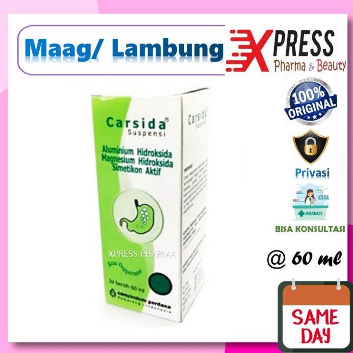 ⚡XPRESS⚡ Carsida SIRUP 60 ml Obat Sakit Maag Antasida Mag Lambung Cair ...
