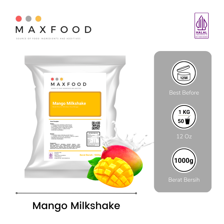 Mango Milkshake/ Bubuk Minuman Milkshake Rasa Mangga 1 KG | Lazada ...