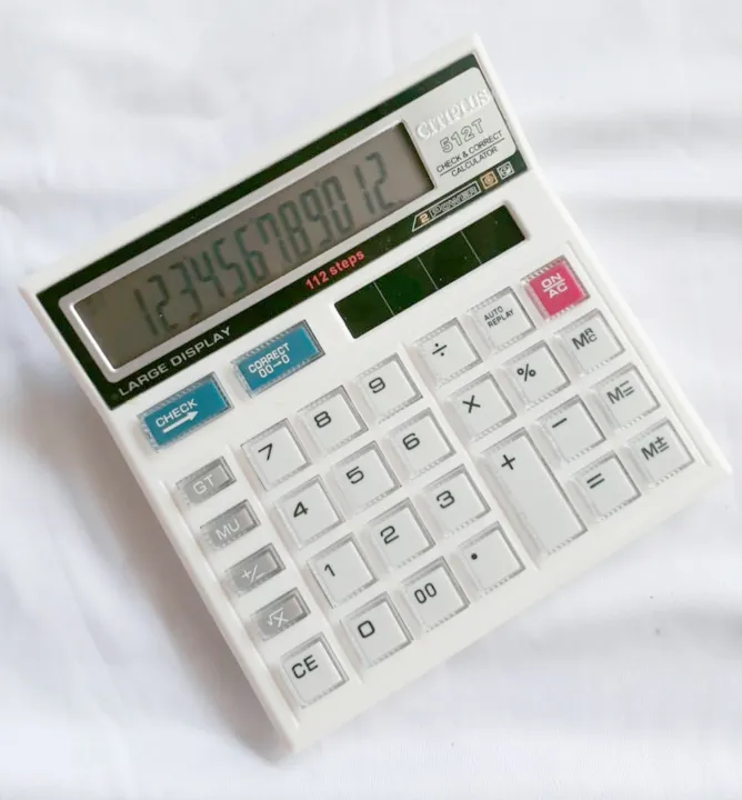 Kalkulator Dagang 512T - Tombol Transparan - Kalkulator 12 Digit ...