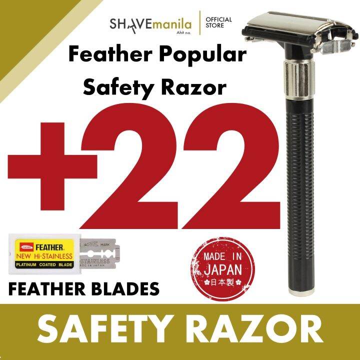 Feather Popular Double Edge Safety Razor Shave Bundle | Lazada PH