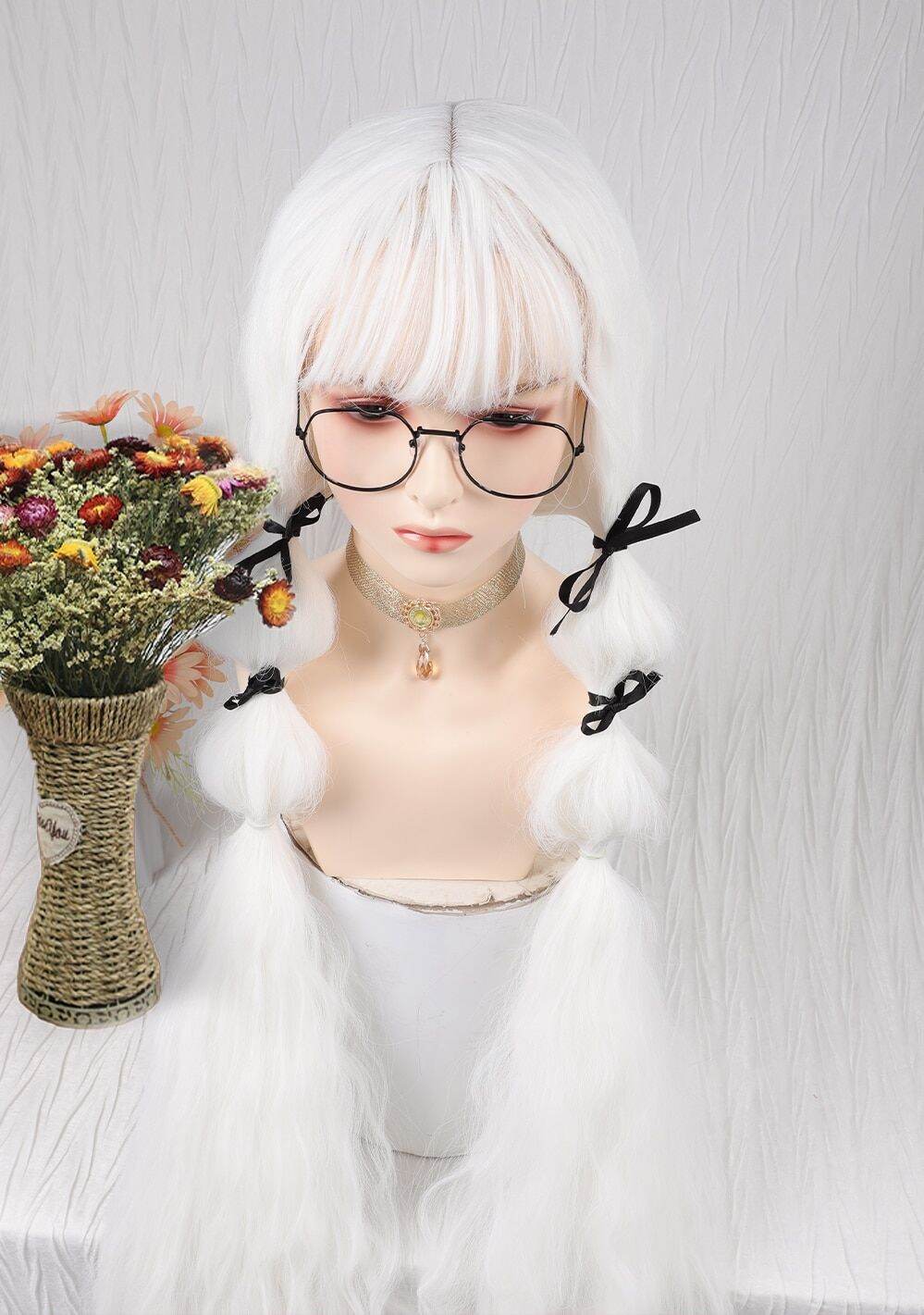 SEEANO 120Cm Synthetic Long Curly Cosplay Wig With Bangs Red Light ...