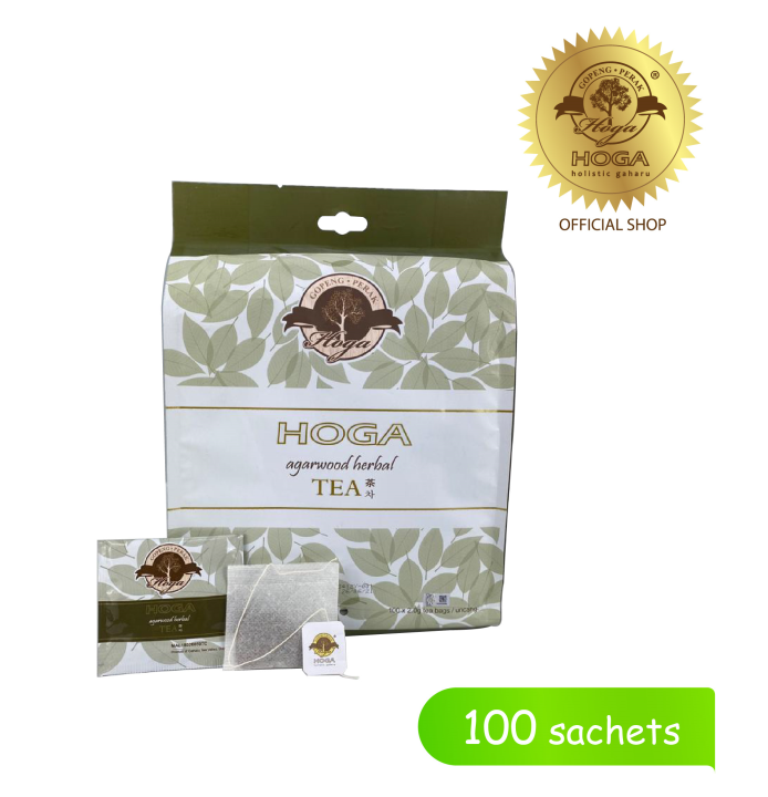HOGA Agarwood Herbal Tea (100 sachets) | 贺嘉沉香茶(100茶包) | Organic Tea ...