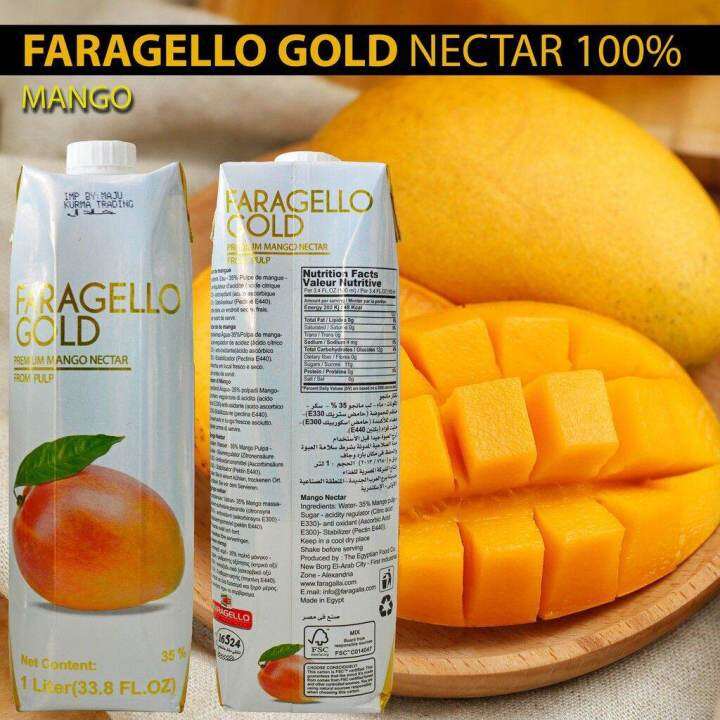 Faragello Jus Premium Gold Premium Juice 1 Liter Mango Nectar | Lazada