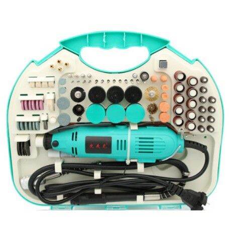 【ready stock】Mini electric drill accessory set electric mini rotary ...